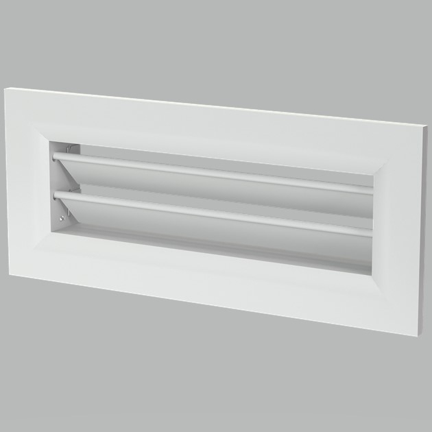 Flexit Veggventil 200x55 alu hvit | Ventdel.no - din leverandør av ...